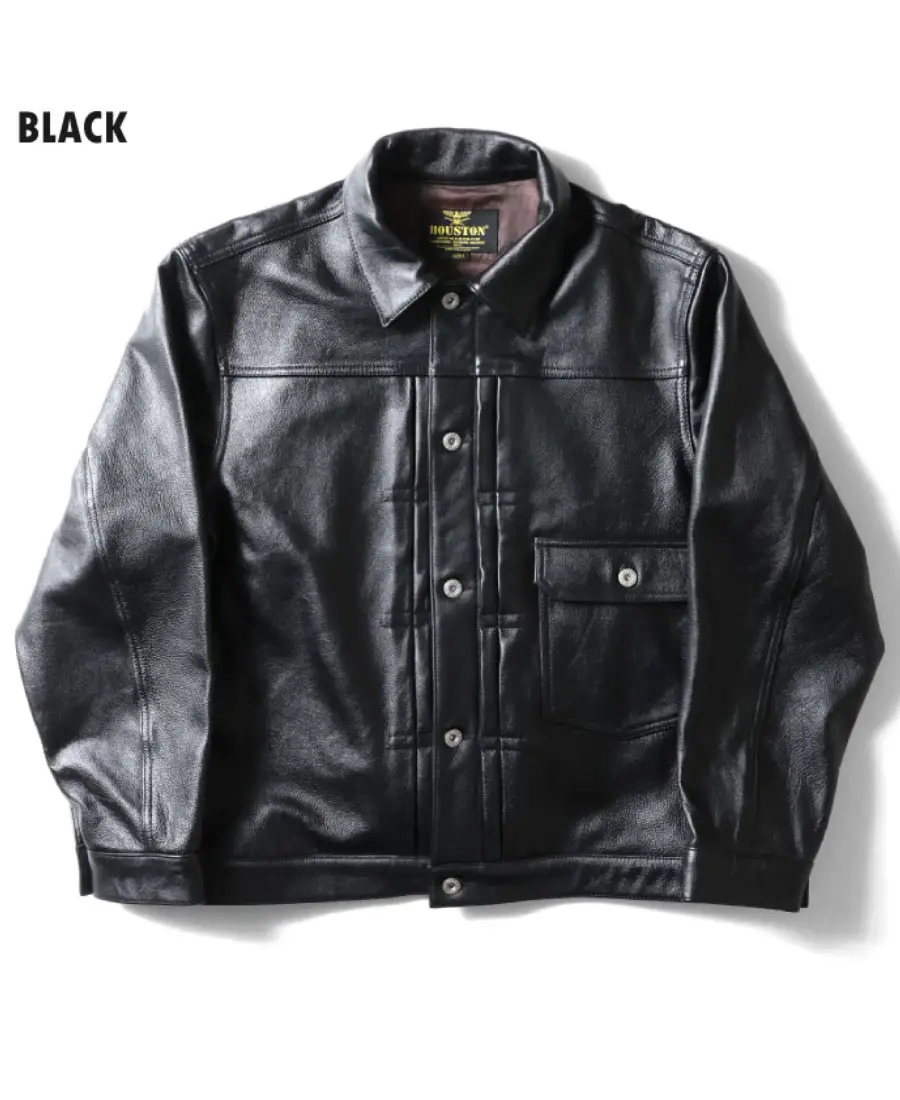 Houston Cow Leather Track Jacket | Trendy Leather Jackets