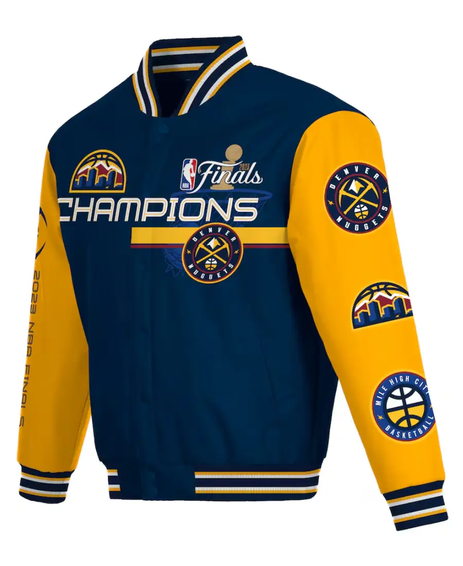 NBA Men’s Denver Nuggets Champions Jacket | Trendy Leather Jackets