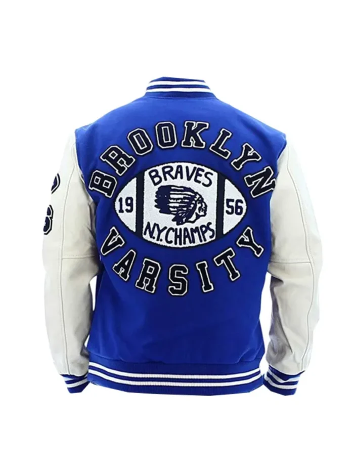 Brave NY Champ Brooklyn True Religion Varsity Jacket | Trendy Leather ...