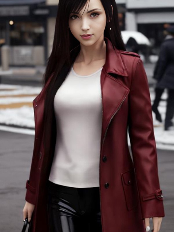 Game Final Fantasy VII Advent Children Tifa Lockhart Leather Coat ...