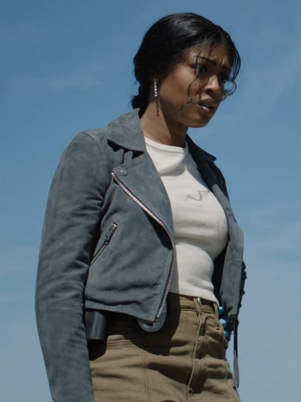 High Potential S02 Daphne Forrester Gray Leather Jacket | Trendy ...