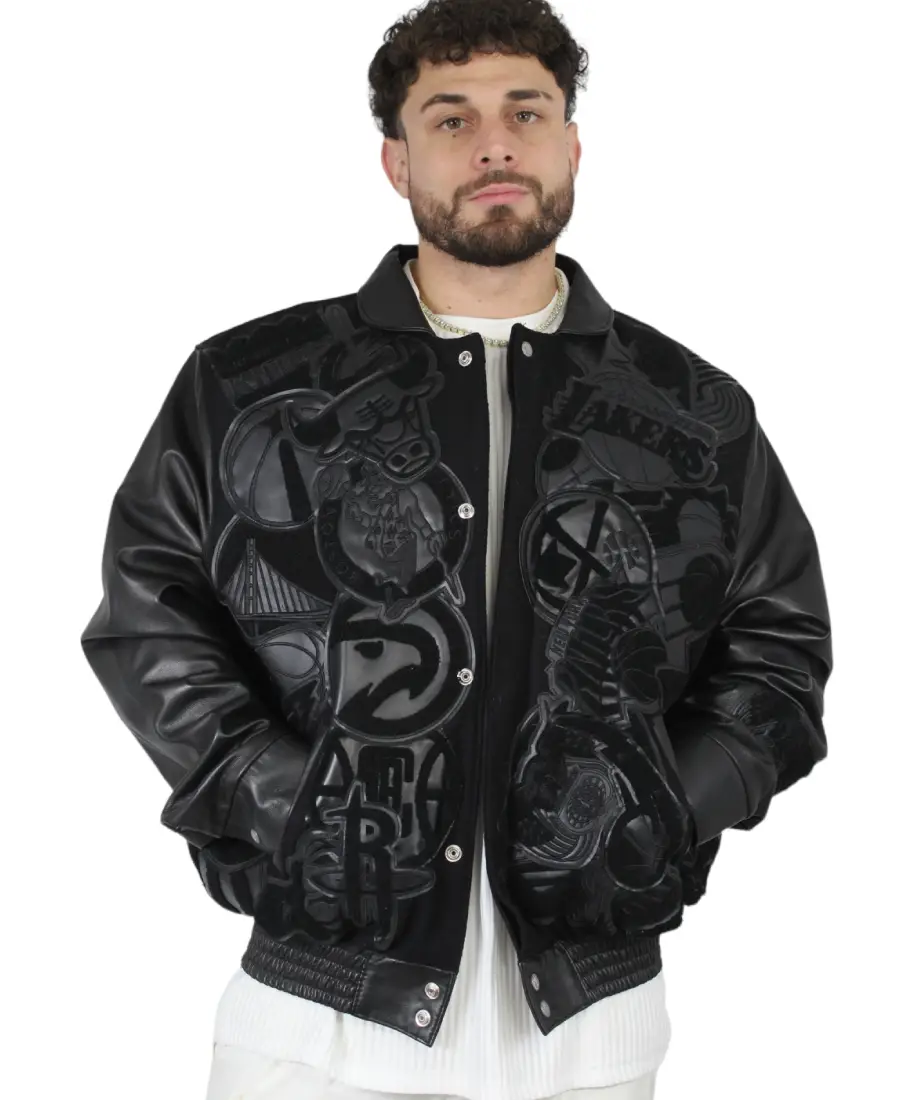Jeff Hamilton Lakers Varsity Jacket | Trendy Leather Jackets