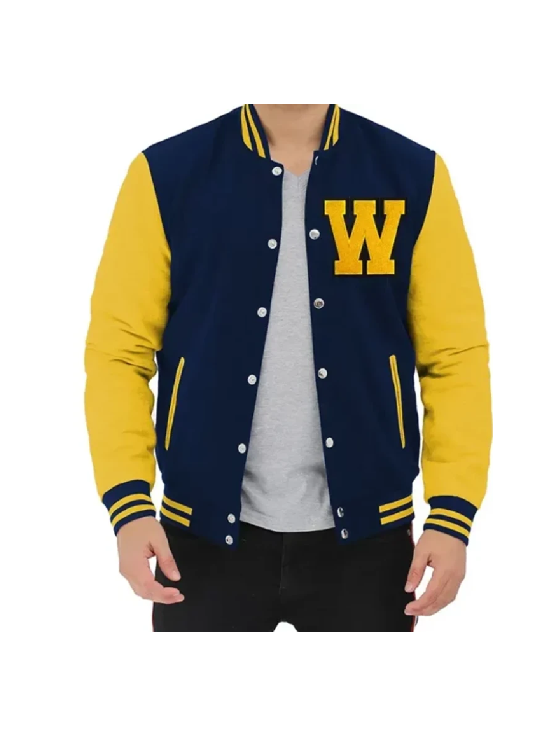Scream Woodsboro Letterman Varsity Jacket | Trendy Leather Jackets