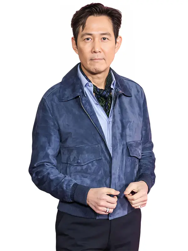 Seong Gi-hun Squid Game S02 Blue Jacket | Trendy Leather Jackets