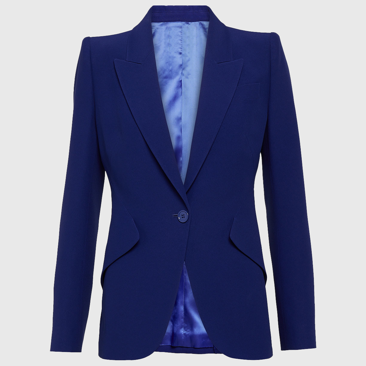 Lucy Elegant Blue Blazer | Trendy Leather Jackets