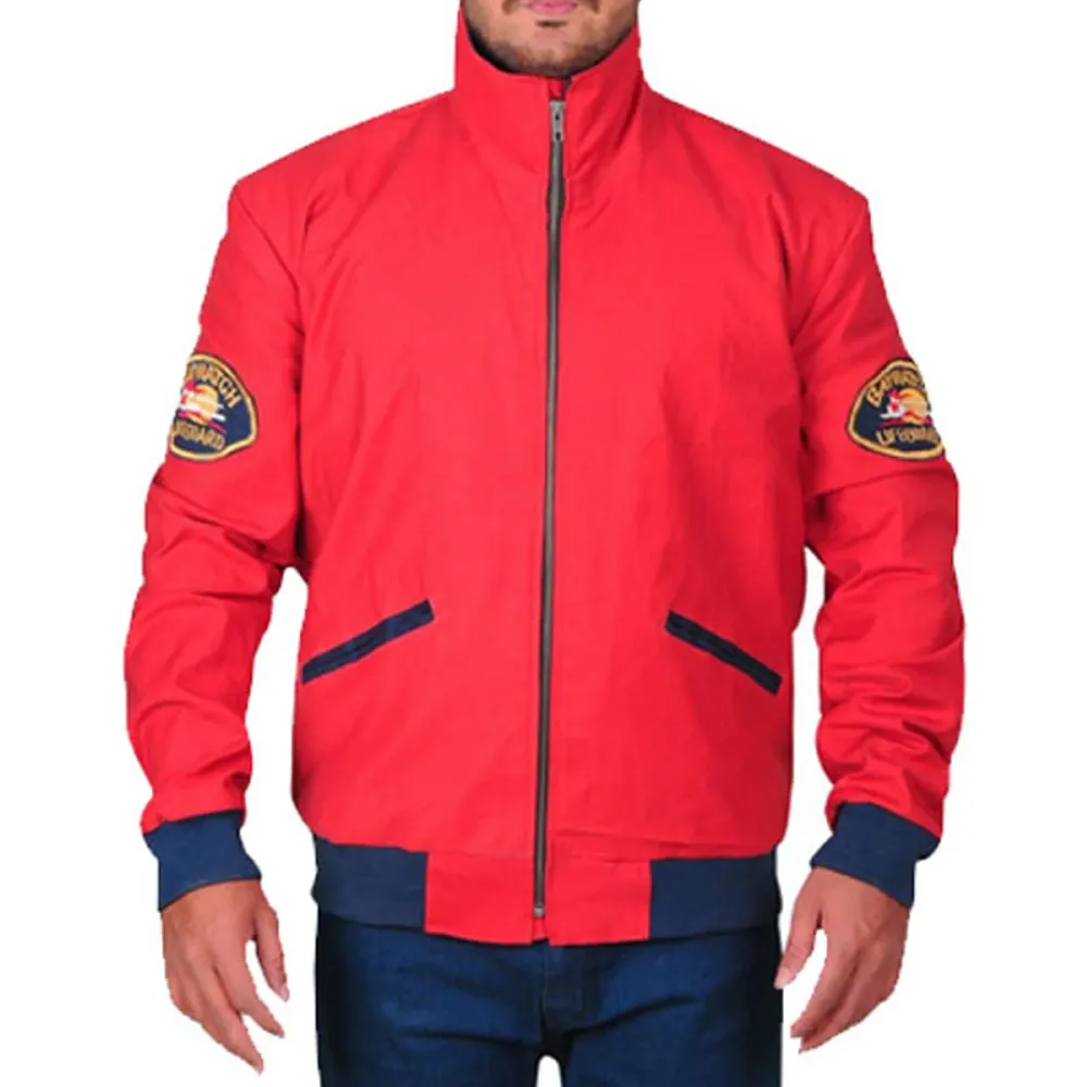 David Hasselhoff Baywatch Bomber Cotton Jacket | Trendy Leather Jackets