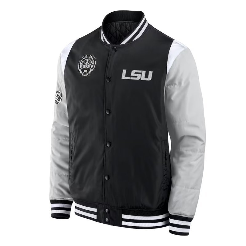 Elements Elite LSU Tigers Black Jacket | Trendy Leather Jackets
