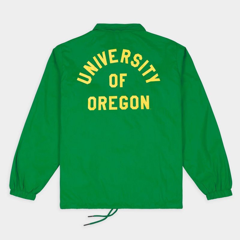 Oregon Ducks Vintage Logo Coaches Jacket | Trendy Leather Jackets