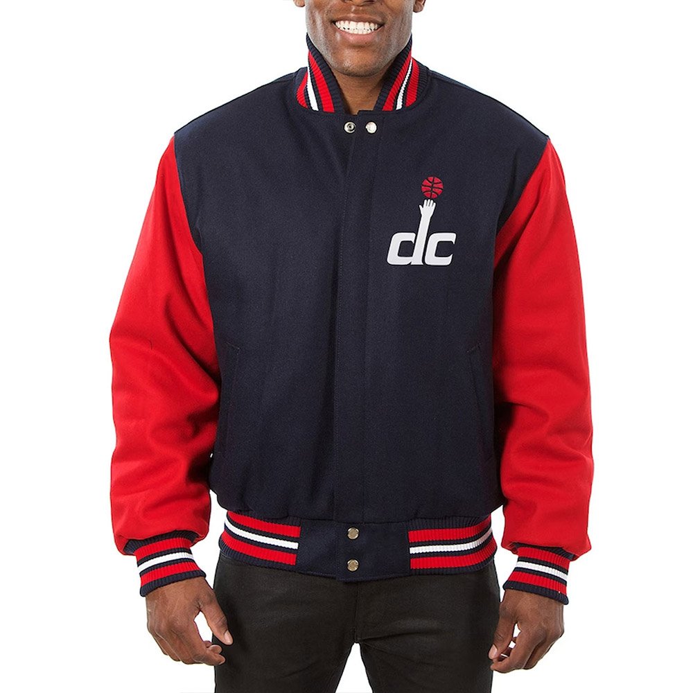 Washington Wizards Domestic Navy/Red Varsity Wool Jacket | Trendy ...