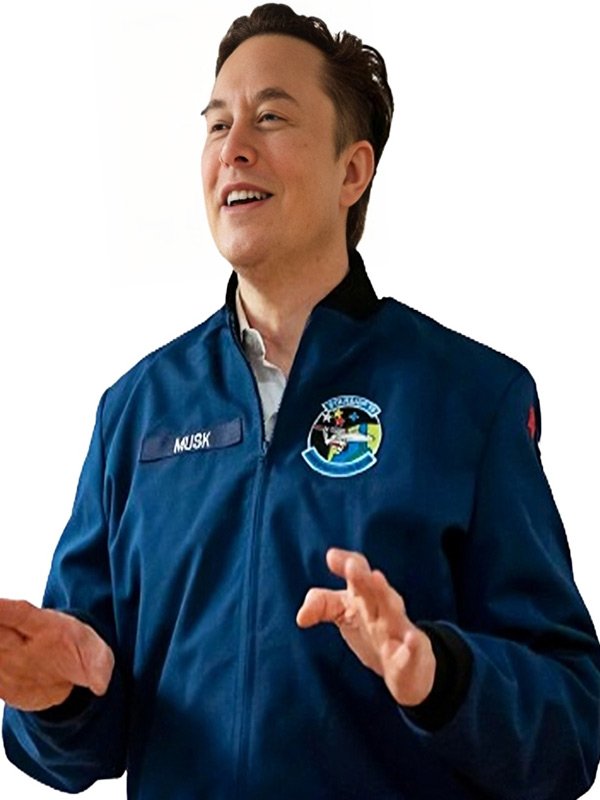 USAFA Elon Musk Blue Jacket | Trendy Leather Jackets