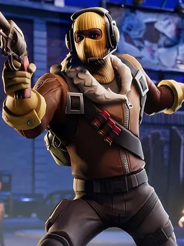 Video Game Fortnite Raptor Shearling Leather Jacket | Trendy Leather ...
