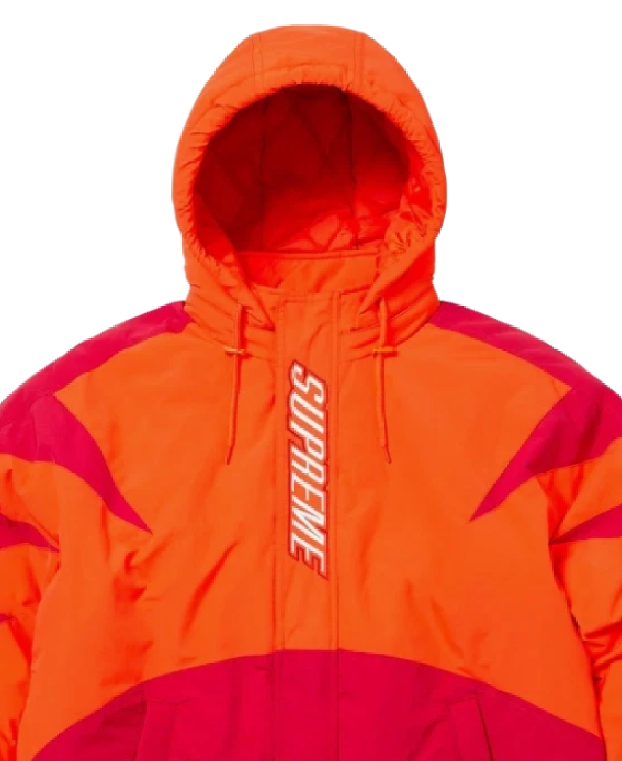 Supreme Wildcat Sideline Puffer Orange Jacket | Trendy Leather Jackets