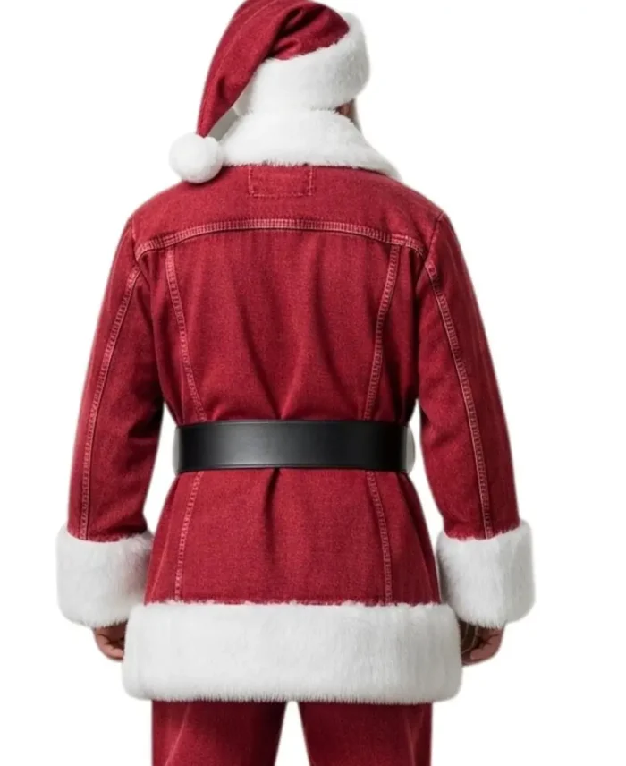 Men's Santa Claus Denim Jacket | Trendy Leather Jackets