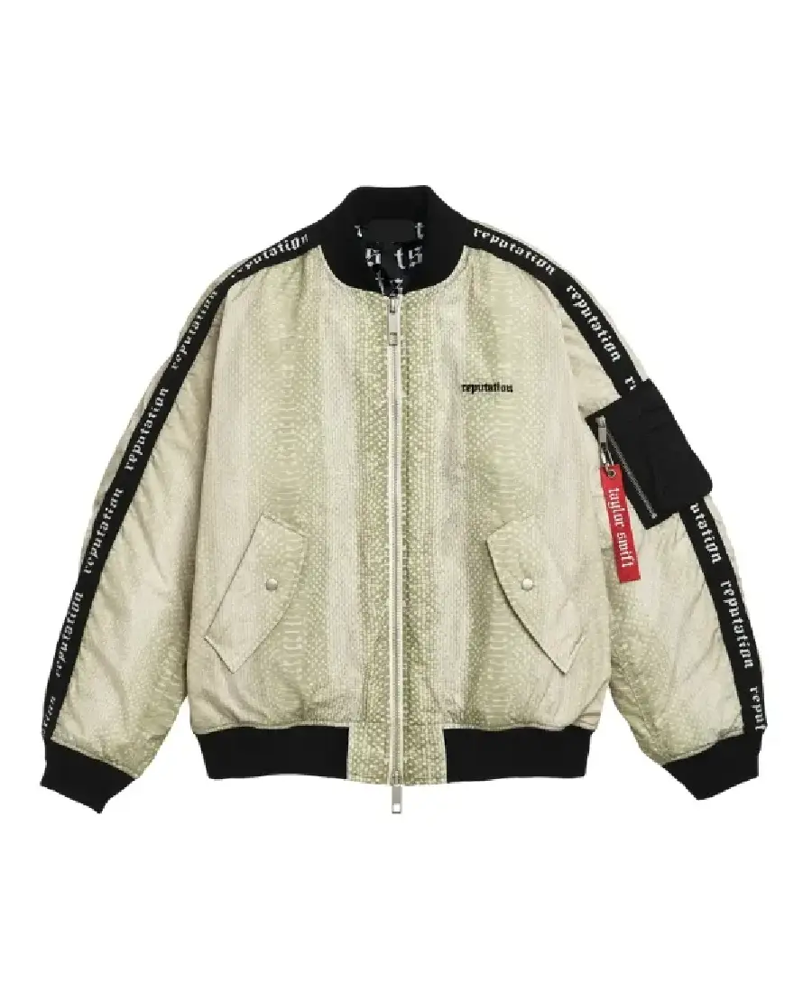 Big Reputation Taylor Swift Album Bomber Jacket | Trendy Leather Jackets