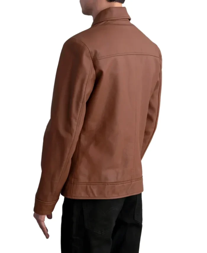 Men's Matte Brown Leather Jacket | Trendy Leather Jackets