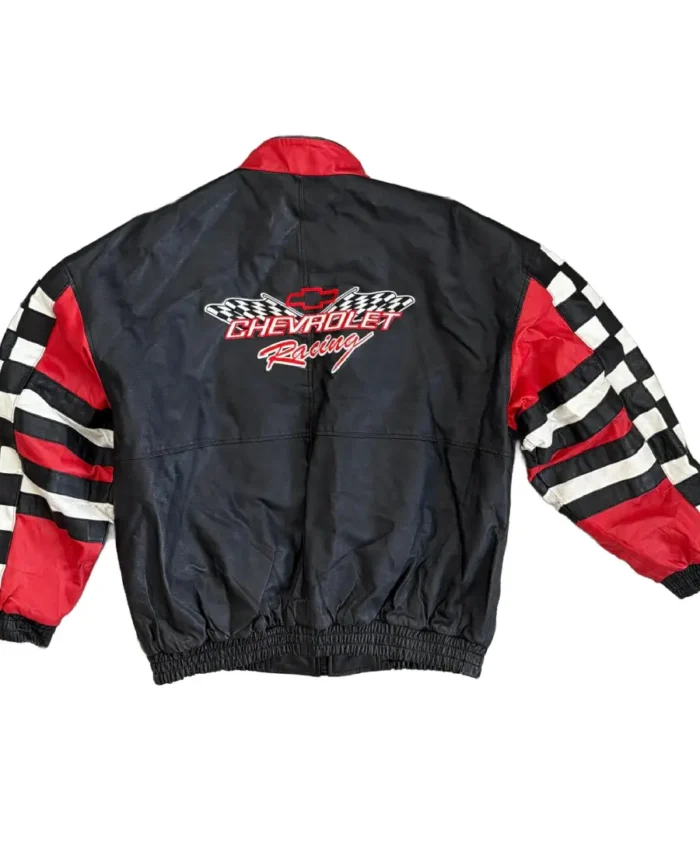 1990s Nascar Chevrolet Dale Leather Racing Jacket | Trendy Leather Jackets