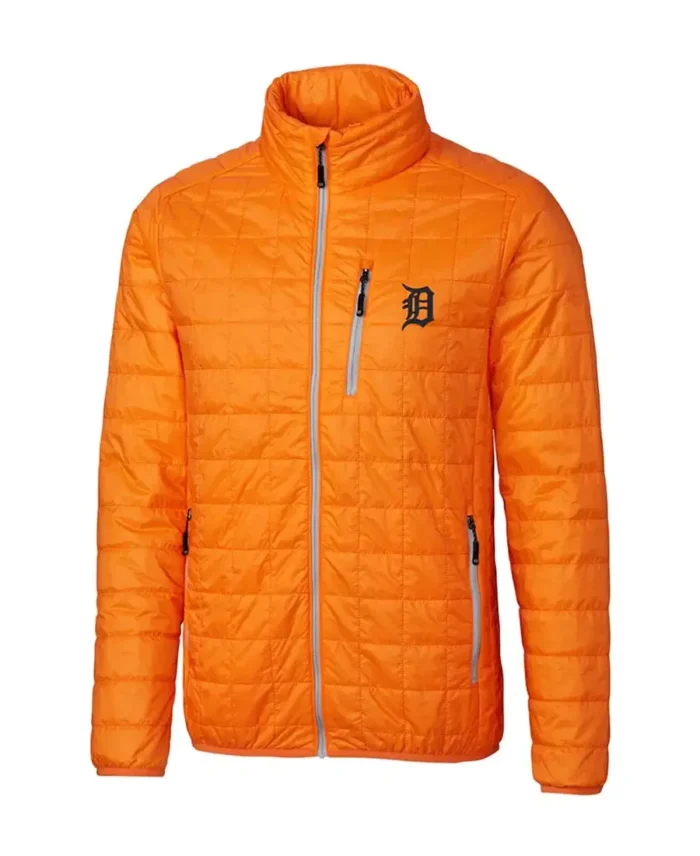 MLB Women Detroit Tigers Puffer Jacket | Trendy Leather Jackets