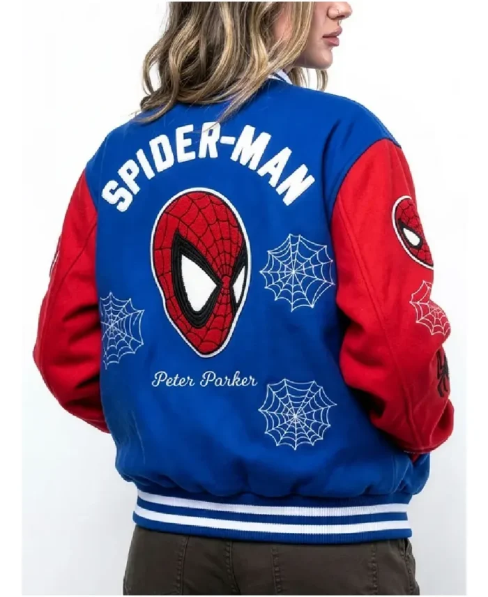 Spider-Man Peter Parker Varsity Jacket | Trendy Leather Jackets